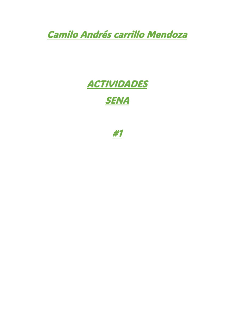 Camilo Carrillo #1 | PDF