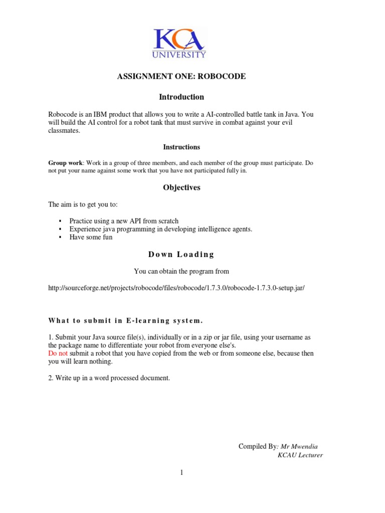 Assignment One Building Robots | PDF | Robot | Robotics