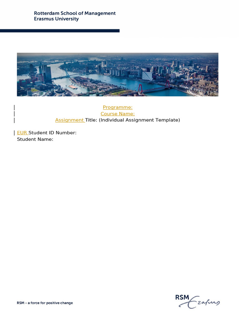 Individual Assignment Cover | PDF