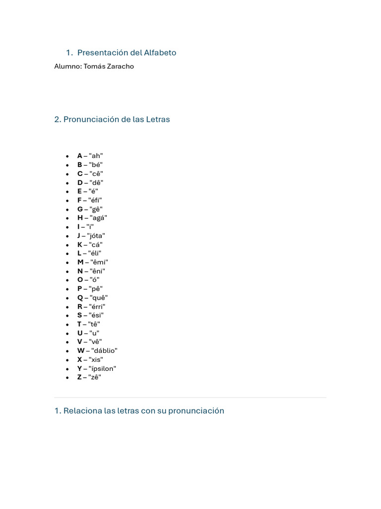 Alfabeto Portugués: Letras y Pronunciación | PDF | Comunicación humana ...