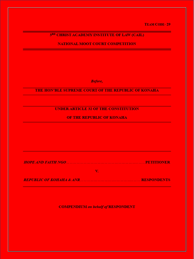 Final Respondent Compendium | PDF | Mens Rea | Crimes