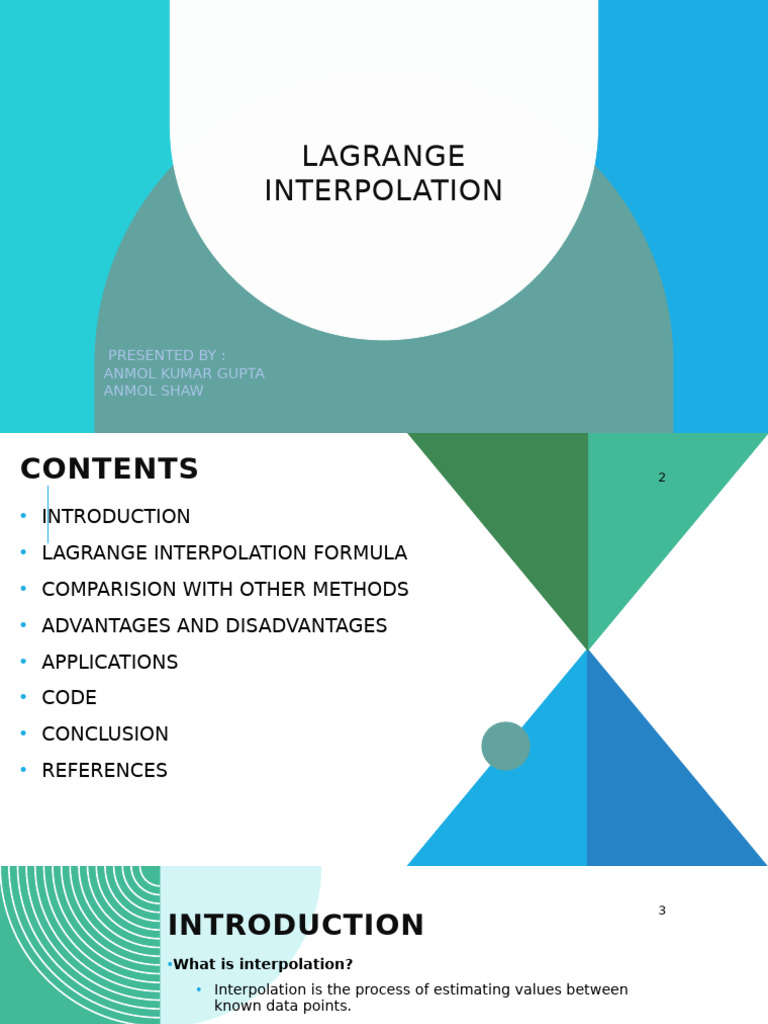 Lagrange Interpolation (Autosaved) | PDF | Interpolation | Polynomial
