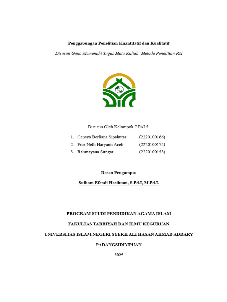 Metode Penelitian PAI | PDF