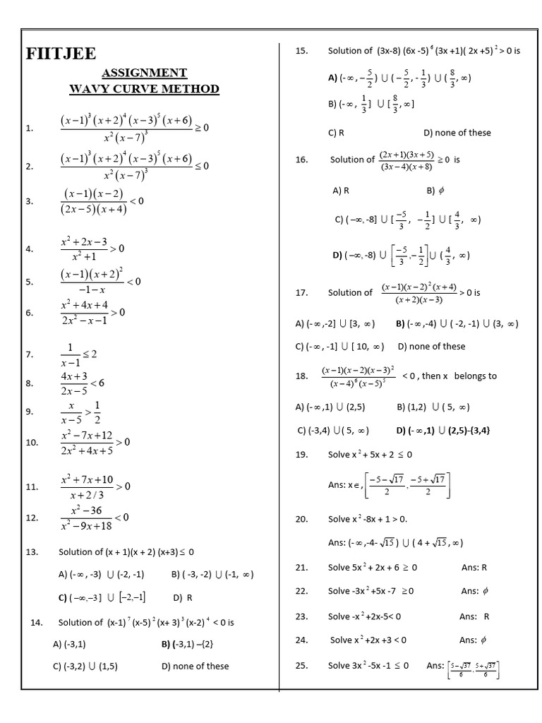 WAVY_CURVE_ASSIGNMENT_1_XI_2024_25 | PDF
