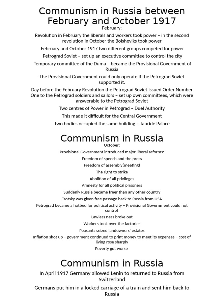 1917 Russian Revolutions: Power Struggles | PDF | Vladimir Lenin ...