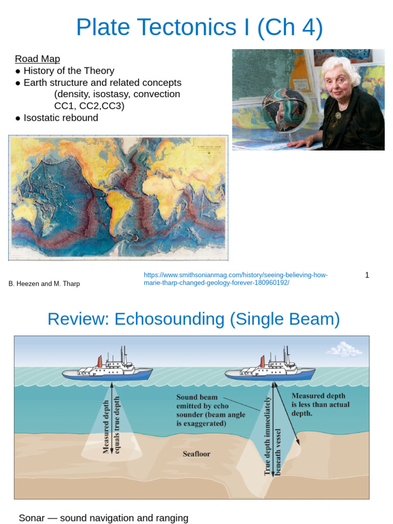 Lecture 3 Plate Tectonics I 2024 | PDF | Plate Tectonics | Sea Level
