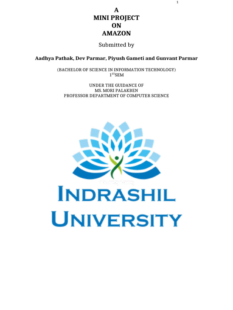 Project Report Aadhya Pathak and Group - BCA and BScIT 2024 | PDF | Educational Technology ...