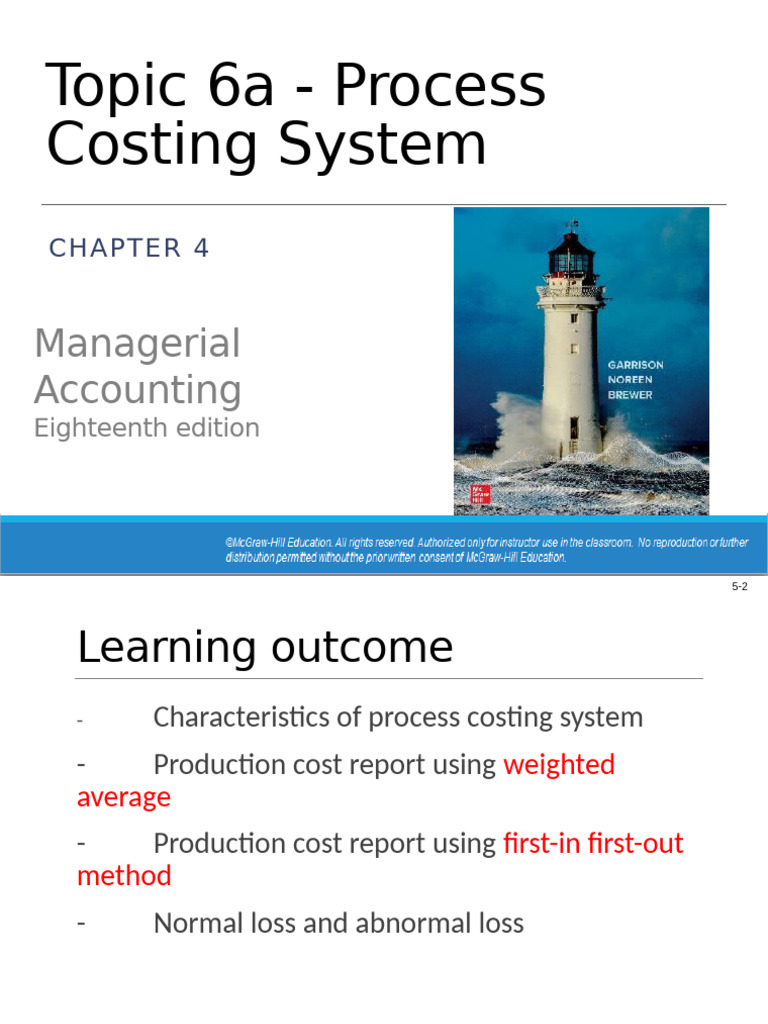 Process Costing System | PDF | Cost Of Goods Sold | Management Accounting
