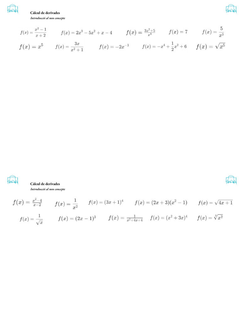 Càlcul Derivades | PDF