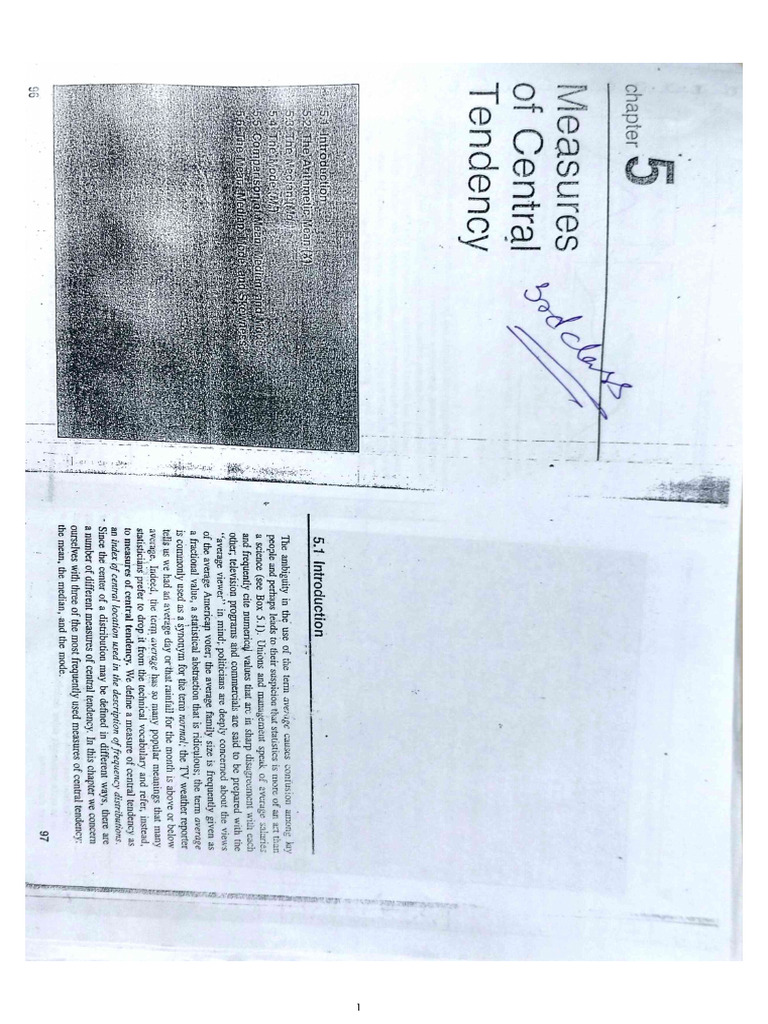 Statistics ch5 | PDF