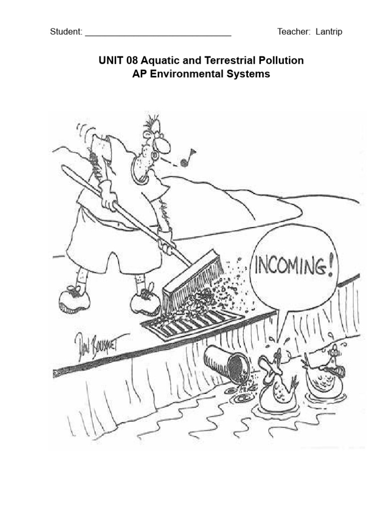 _Unit 8 Journal Aquatic and Terrestrial Pollution | PDF | Toxicity ...
