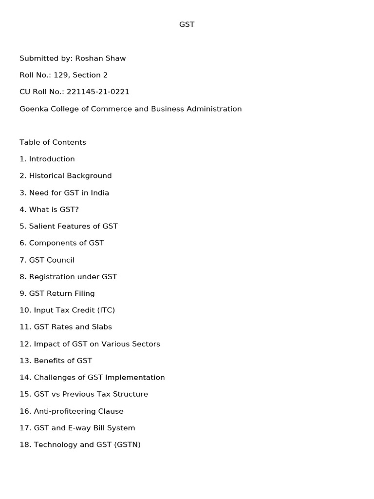 Comprehensive Guide to GST in India | PDF | Government | Economies