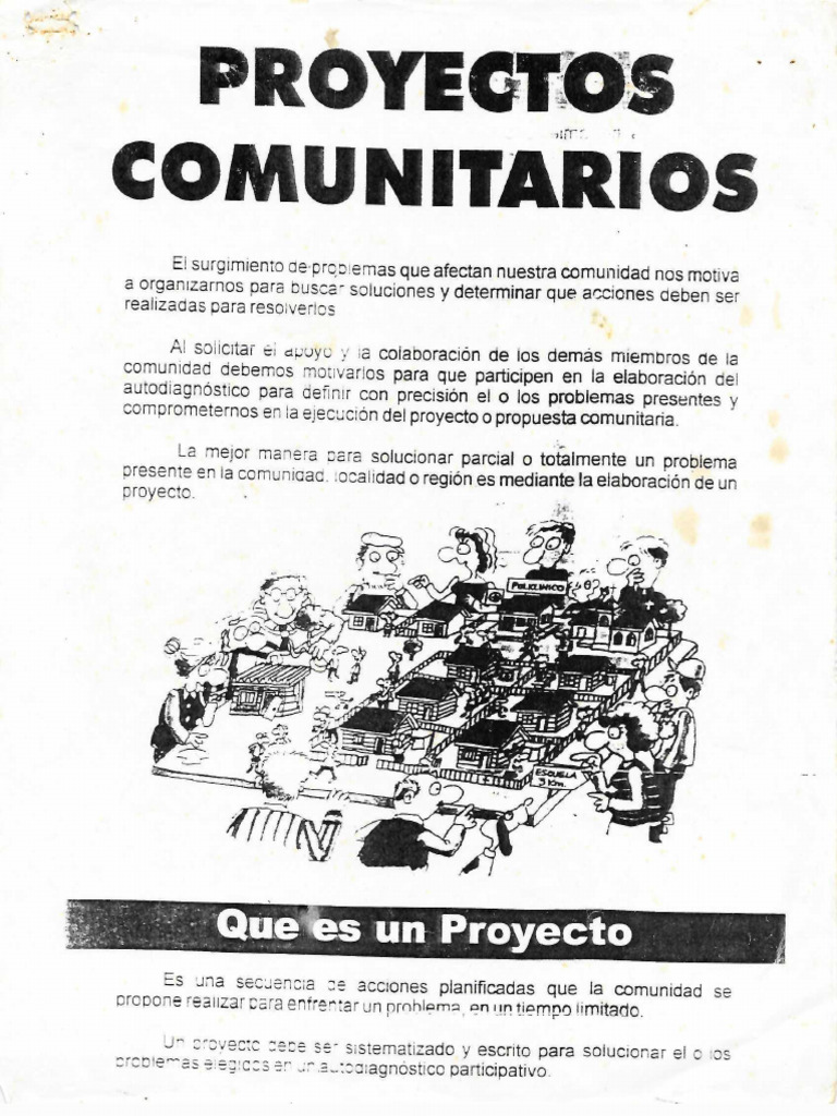Proyectos Comunitarios | PDF