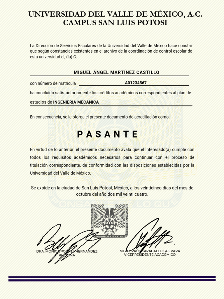 770182893 Carta Pasante Uvm.pdf | PDF