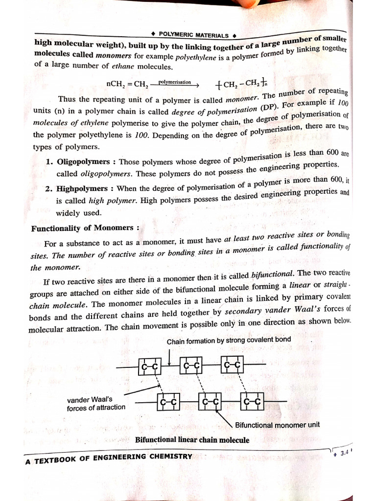 Unit 3 - Polymetic Materials | PDF