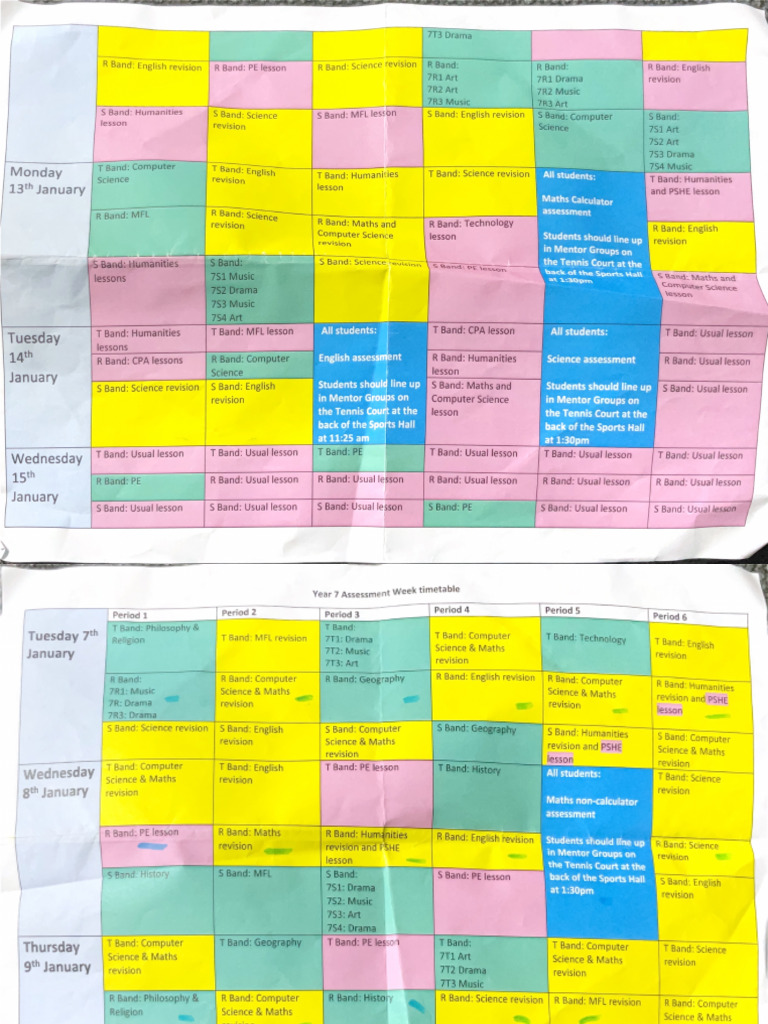 Mid Exams Timetable? | PDF