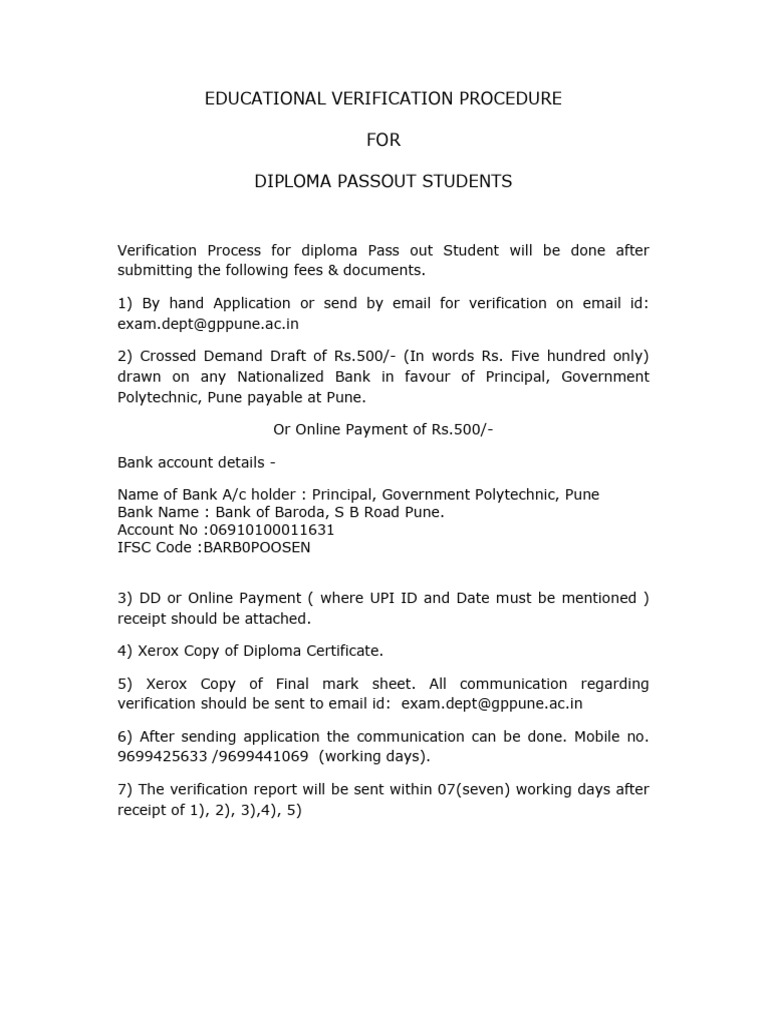 Educational Verification | PDF