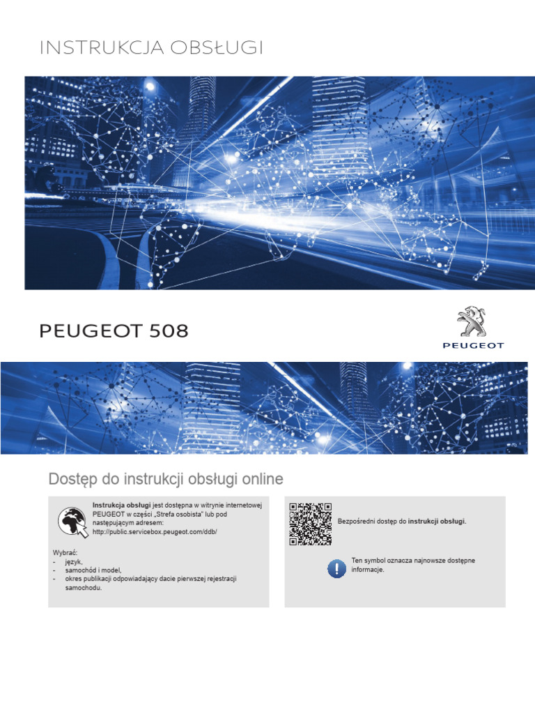 Instrukcja Obsługi Peugeot 508 | PDF