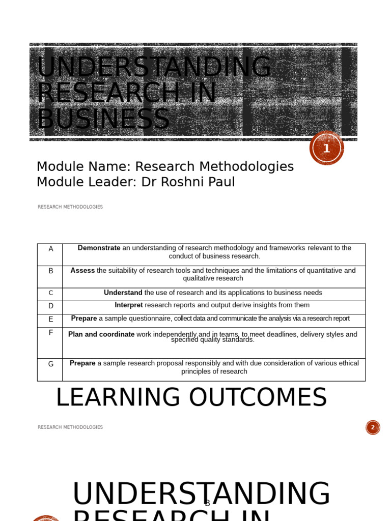 1 Introduction To Research | PDF | Methodology | Causality