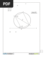 Circle Theorems Exam Questions Guide | PDF | Circle | Angle