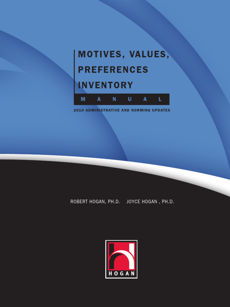 Motives Values Preferences Invetory | PDF | Attitude (Psychology) | Job ...