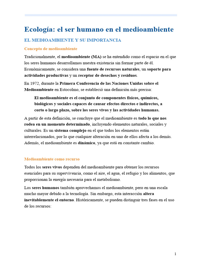 Impacto humano en el medioambiente | PDF | Contaminación | Sustentabilidad