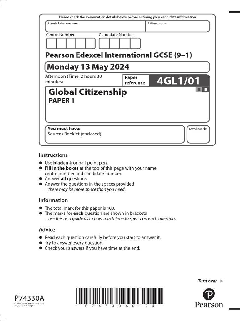International GCSE Global Citizenship Exam | PDF | United Nations | International Relations