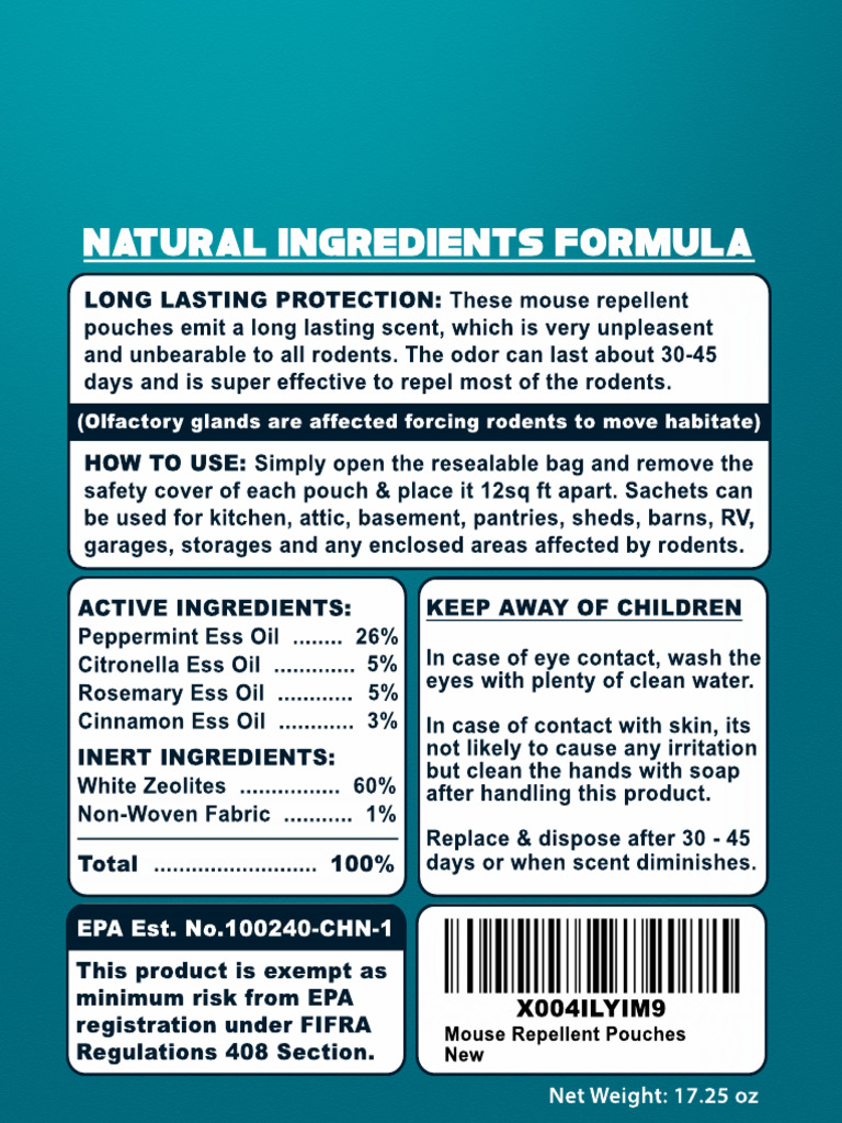 Sachet Package Design (Back) - Compressed | PDF