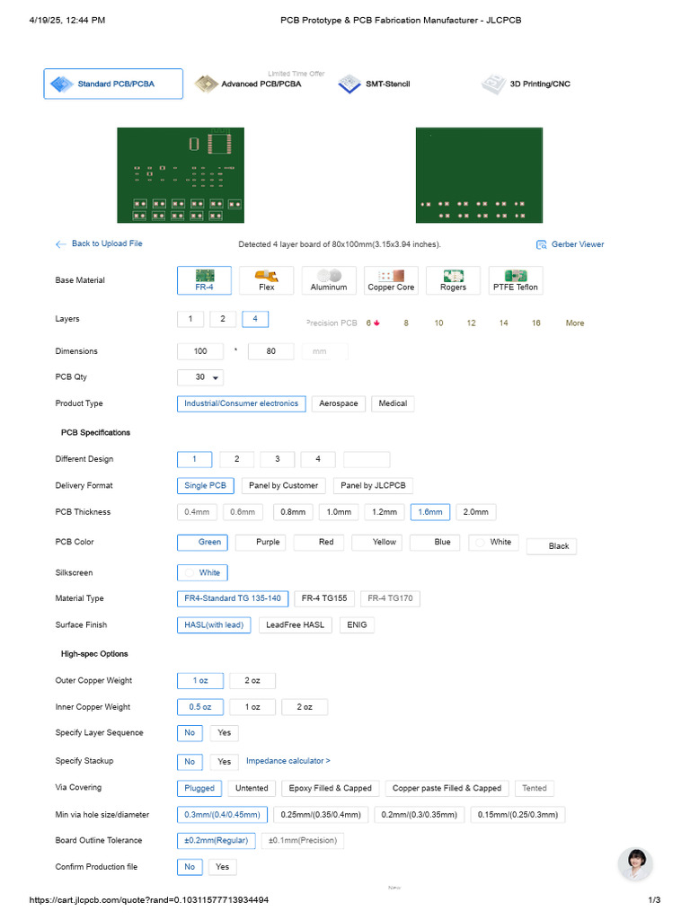 PCB Prototype & PCB Fabrication Manufacturer - JLCPCB | PDF | Printed ...