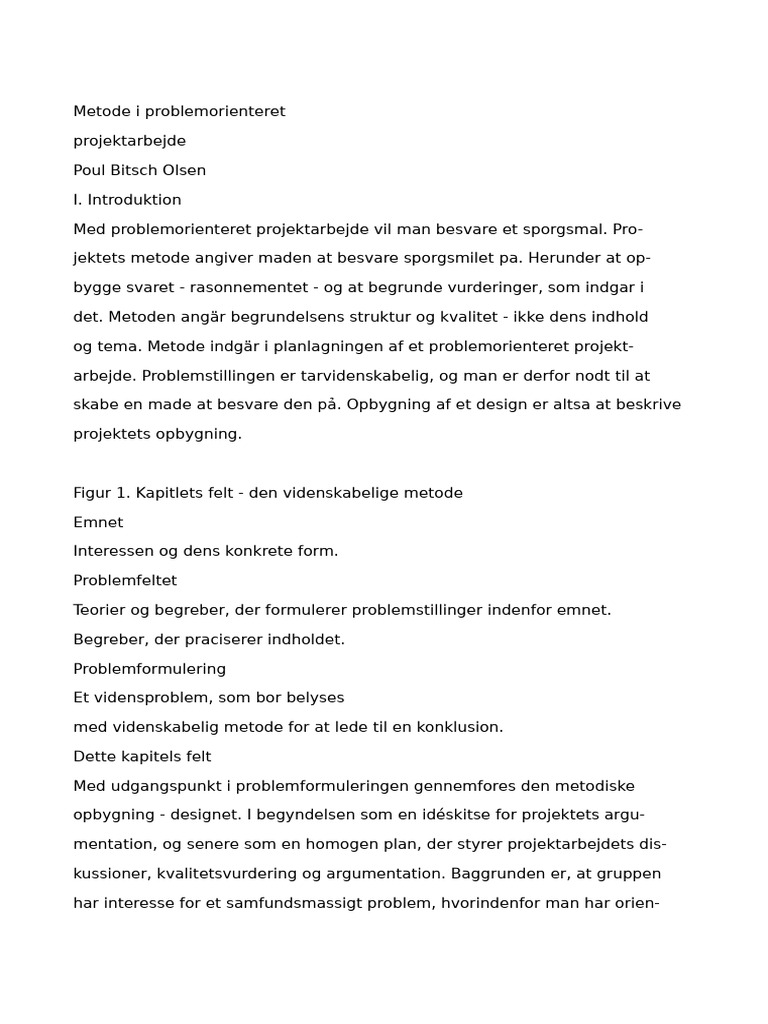 Metode I Problemorienteret | PDF