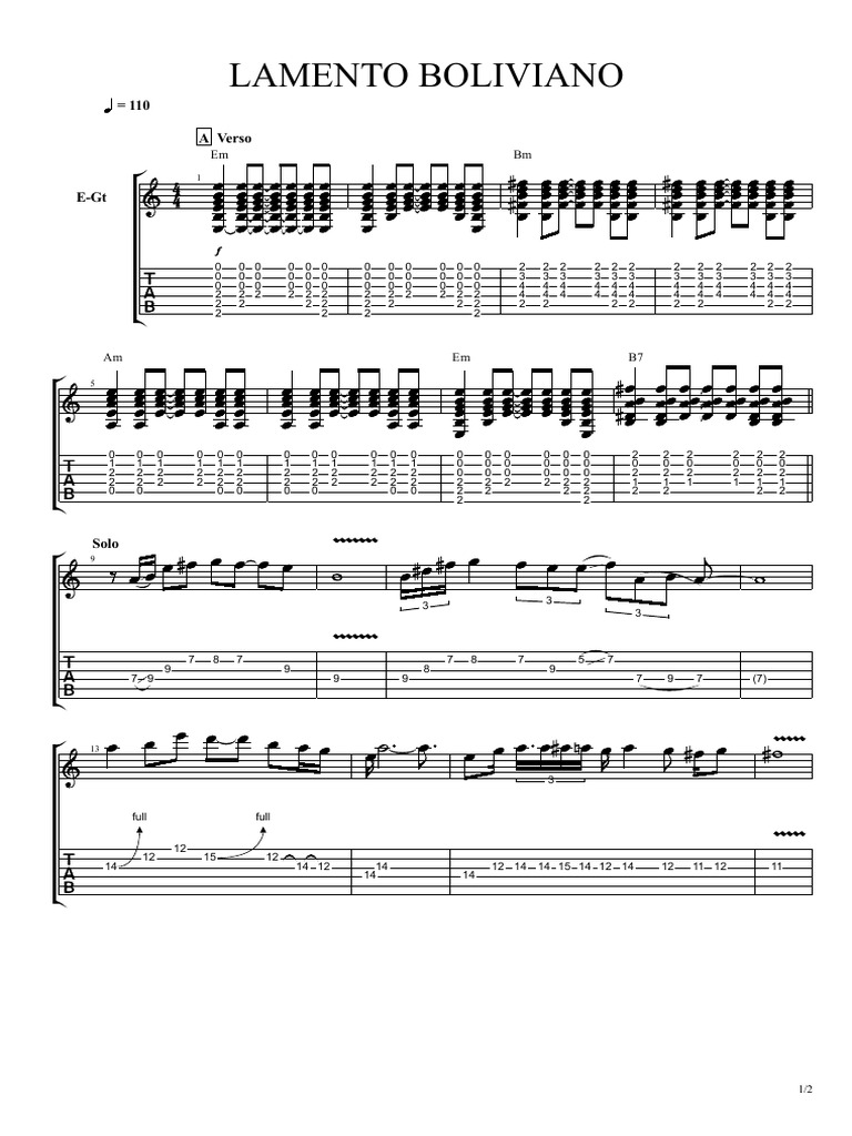 Lamento Boliviano | PDF