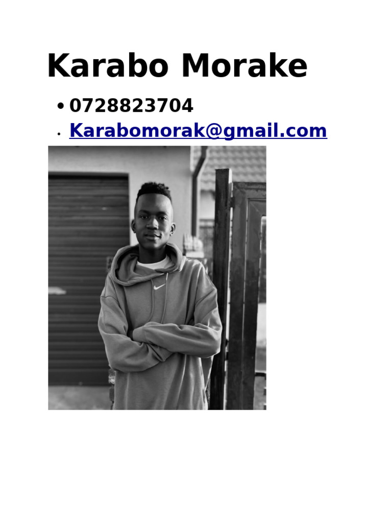 Karabo Morake | PDF