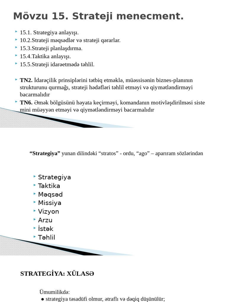 Strateji Menecment | PDF