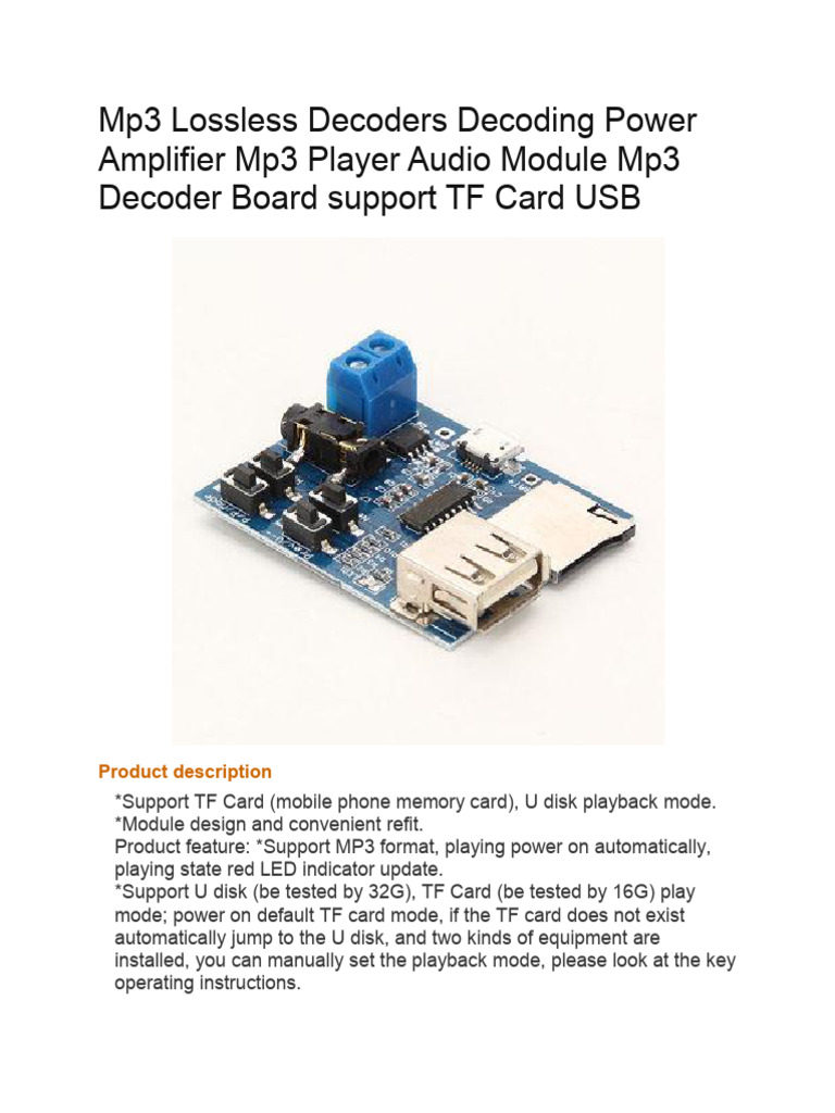 MP3 Player | PDF