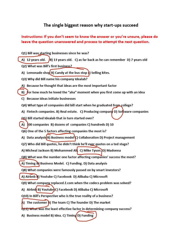 Cognitive Questionannire 2 | PDF