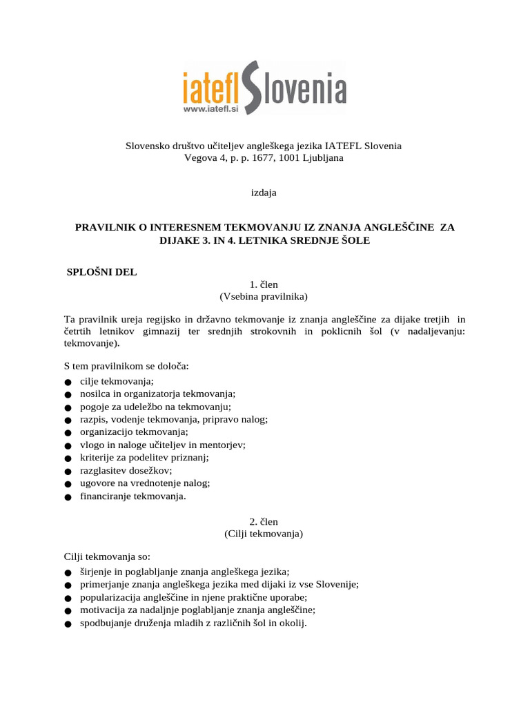 Pravilnik 3 in 4 Letnik 2024 | PDF