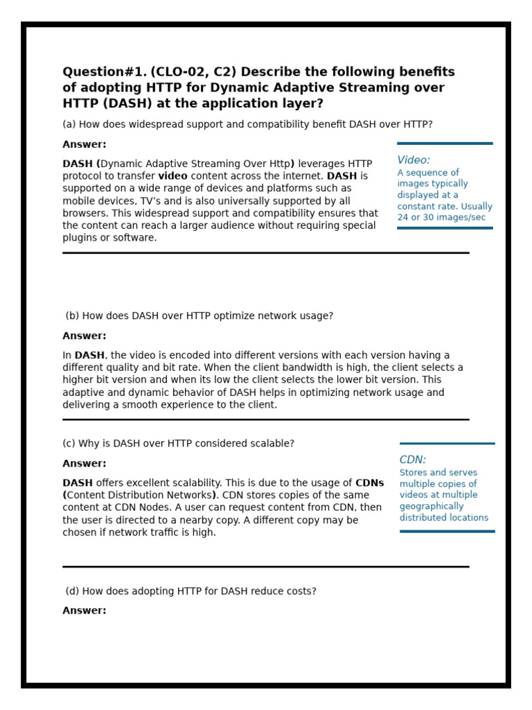 Computer Networks Assignment 1 | PDF | Computer Network | Internet Protocols