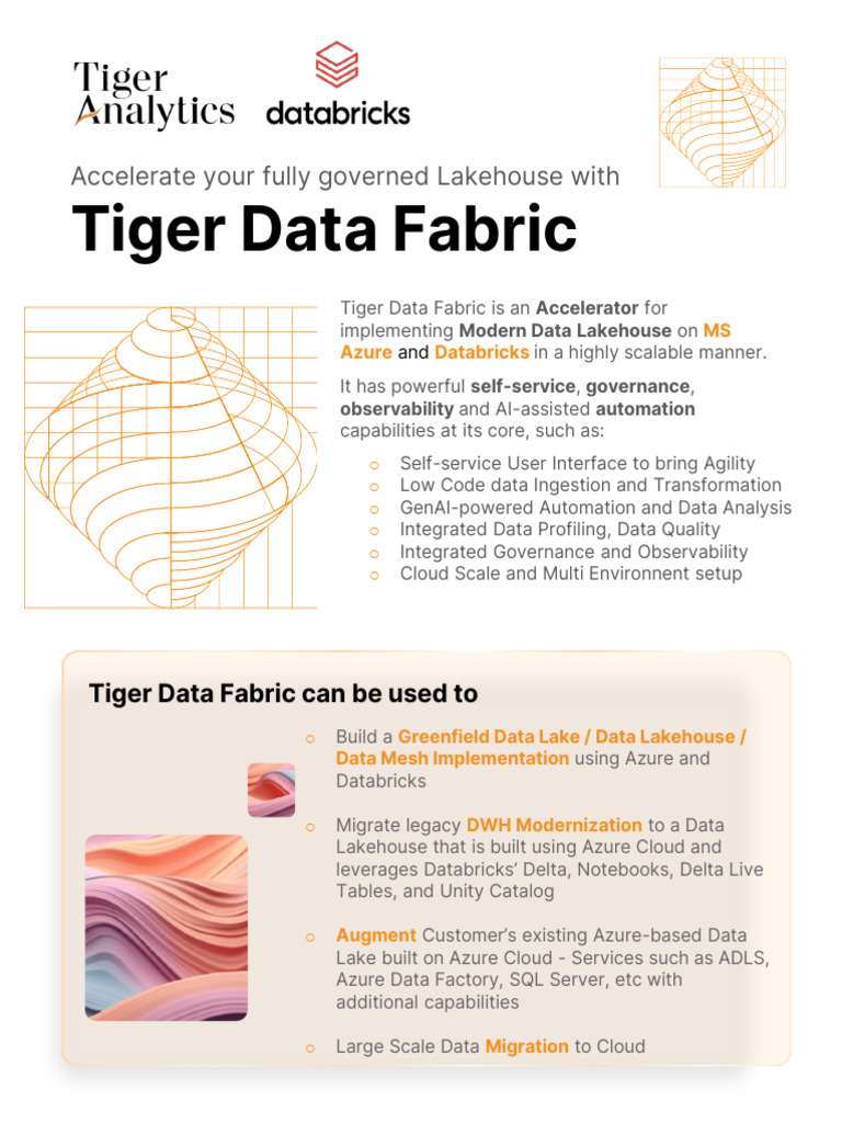 Tiger Data Fabric Brochure | PDF | Cloud Computing | Microsoft Azure