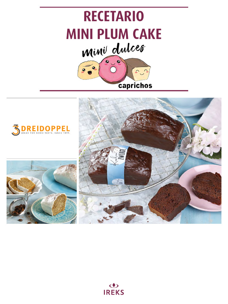 Recetario Mini Dulces Caprichos | PDF | Mollete | Cocinando