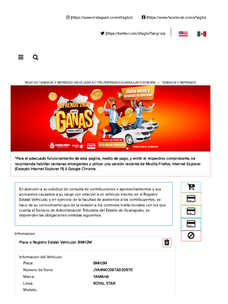 Refrendo Vehicular - Tenencia y Refrendo | PDF