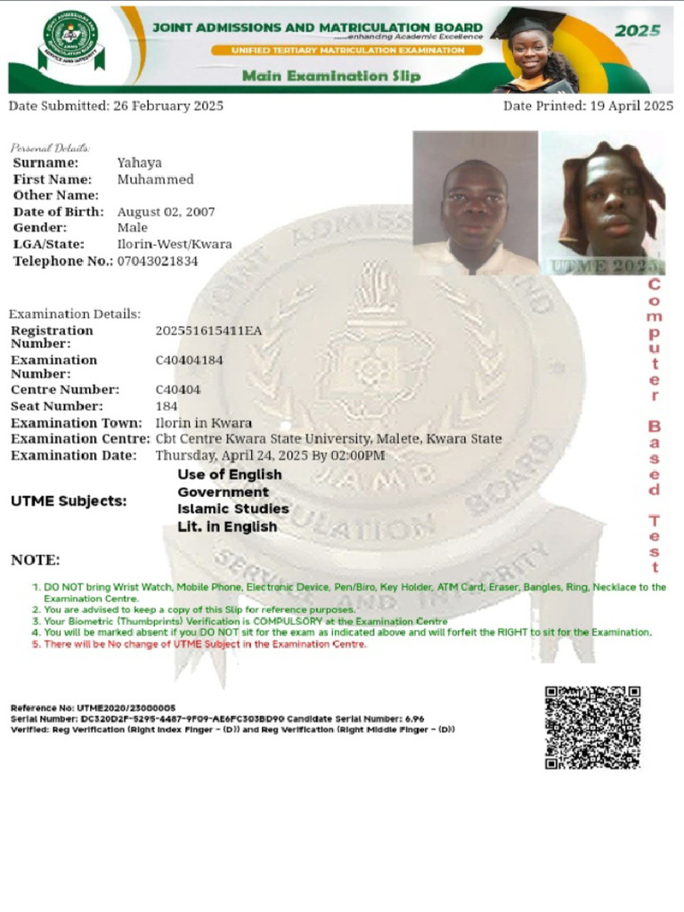 Jamb Slip | PDF