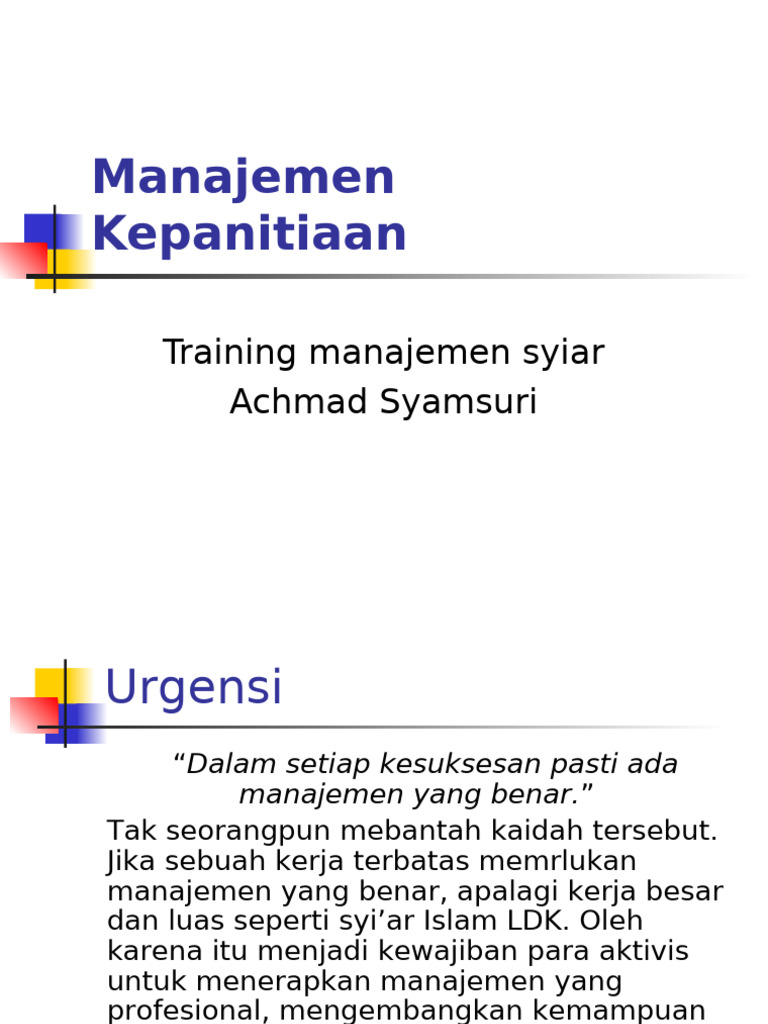 manajemen-kepanitiaan | PDF