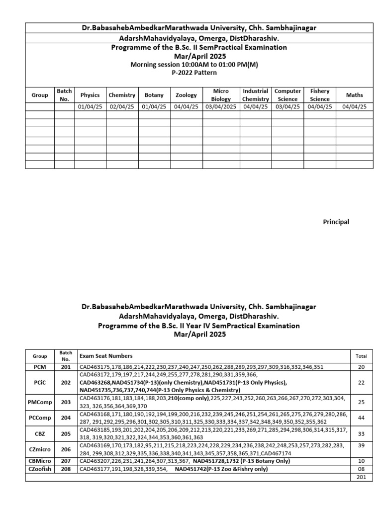Pract Exam II Year IV Sem 2024-25 | PDF