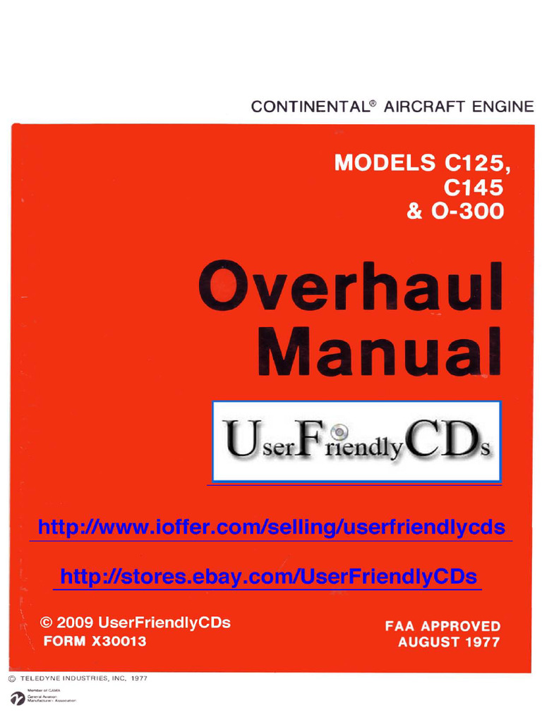 C125, C145 & O-300 Om | PDF | Piston | Mechanical Engineering