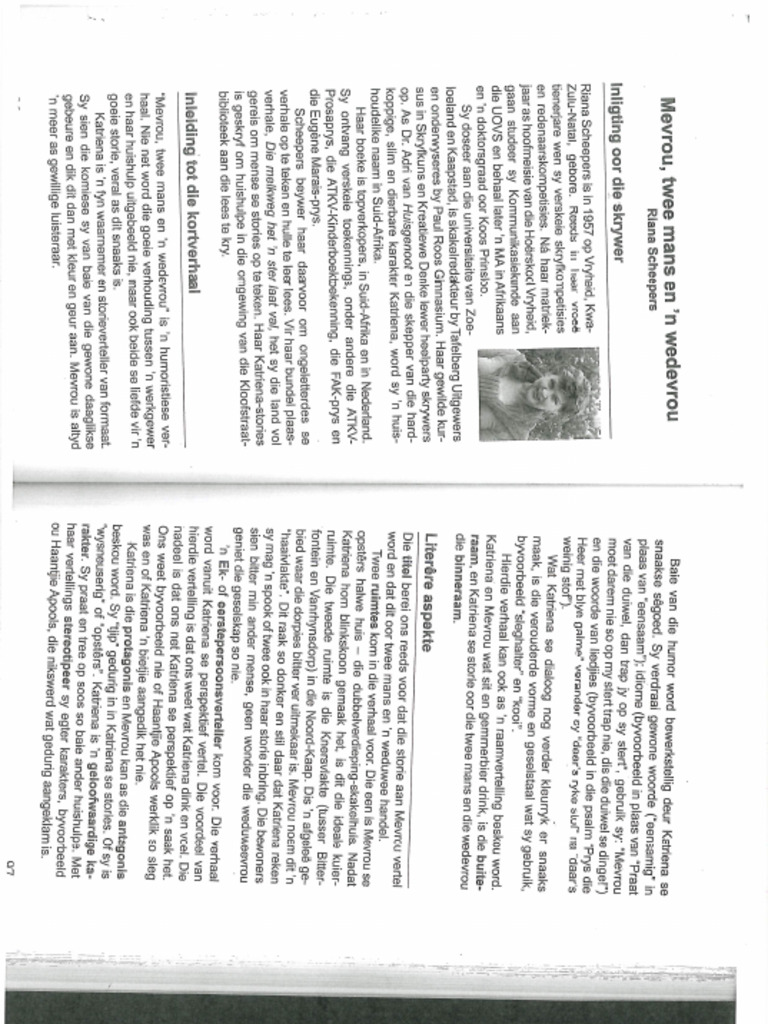 Mevrou Twee Mans en N Wedevrou | PDF