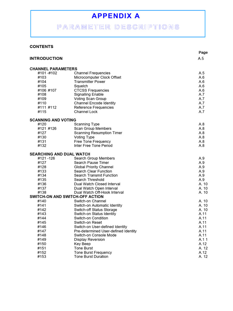 FM1100 Parameters Indexed V2 3 | PDF | Radio | Telecommunications Engineering