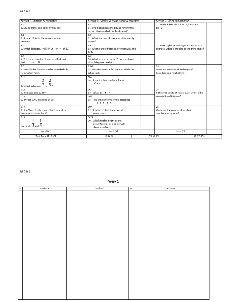 Set 1&2 Summer Holiday Homework | PDF | Euclidean Geometry | Elementary Mathematics