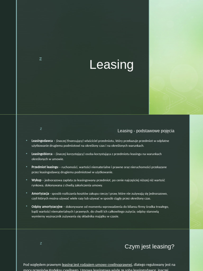 Leasing | PDF