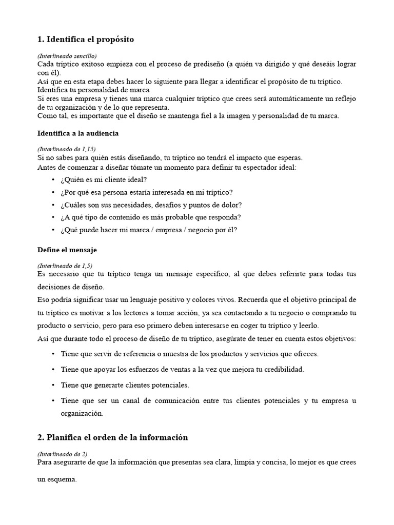 Ejercicio Interlineado MS Word | PDF | Color | Marca