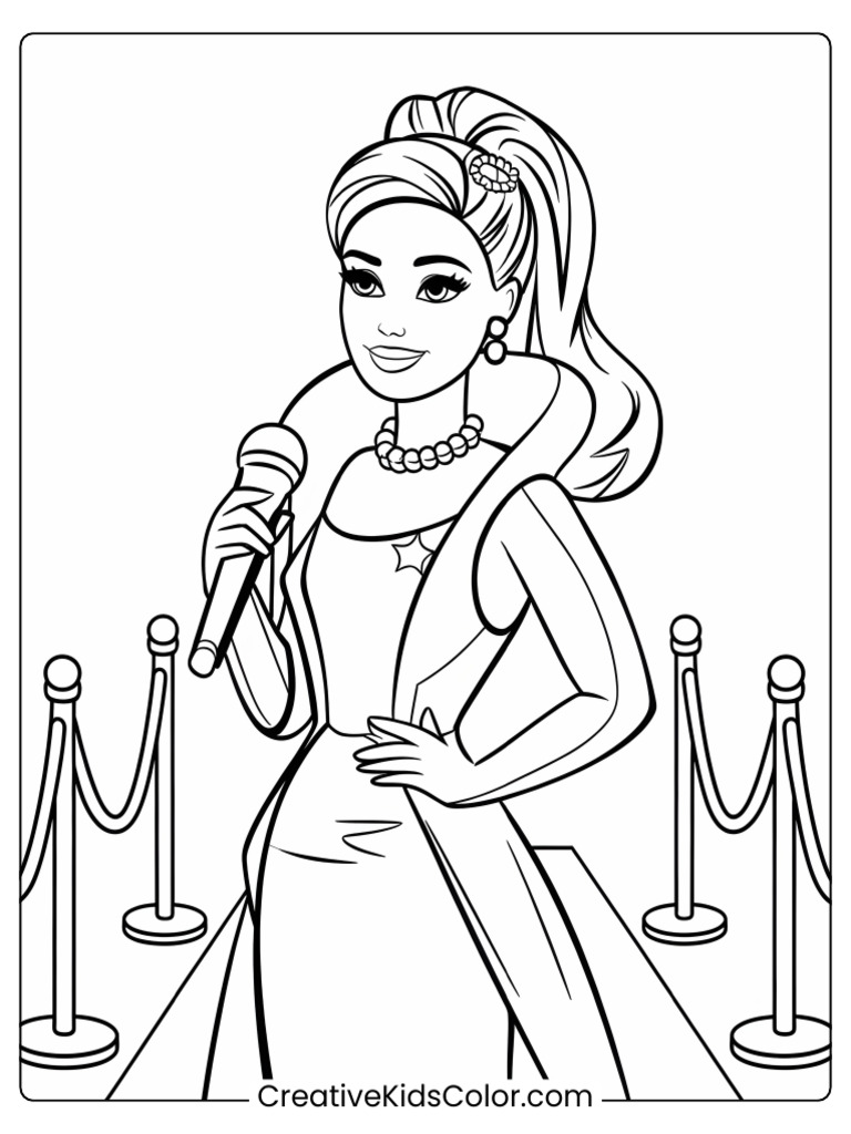 Barbie Movie Coloring Page r1 | PDF